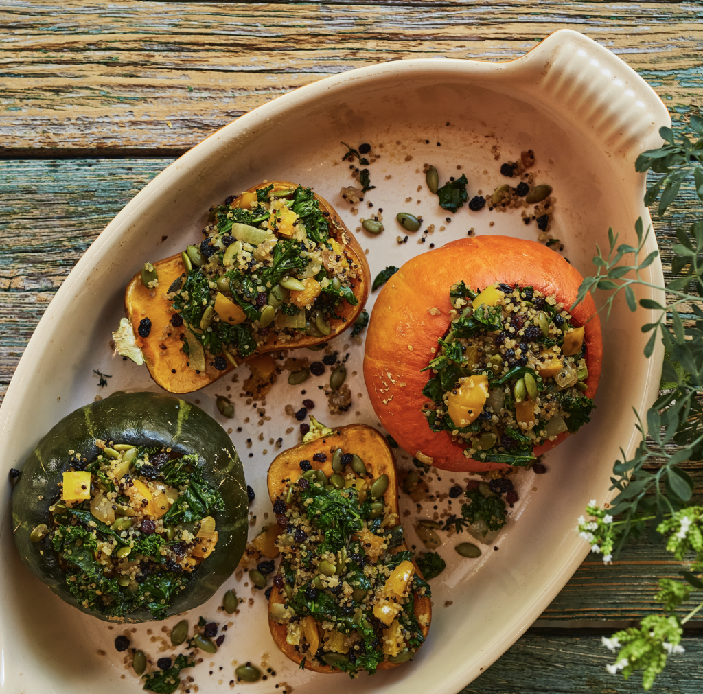 Mini Squashes Stuffed with Quinoa and Greens - Christine Tizzard